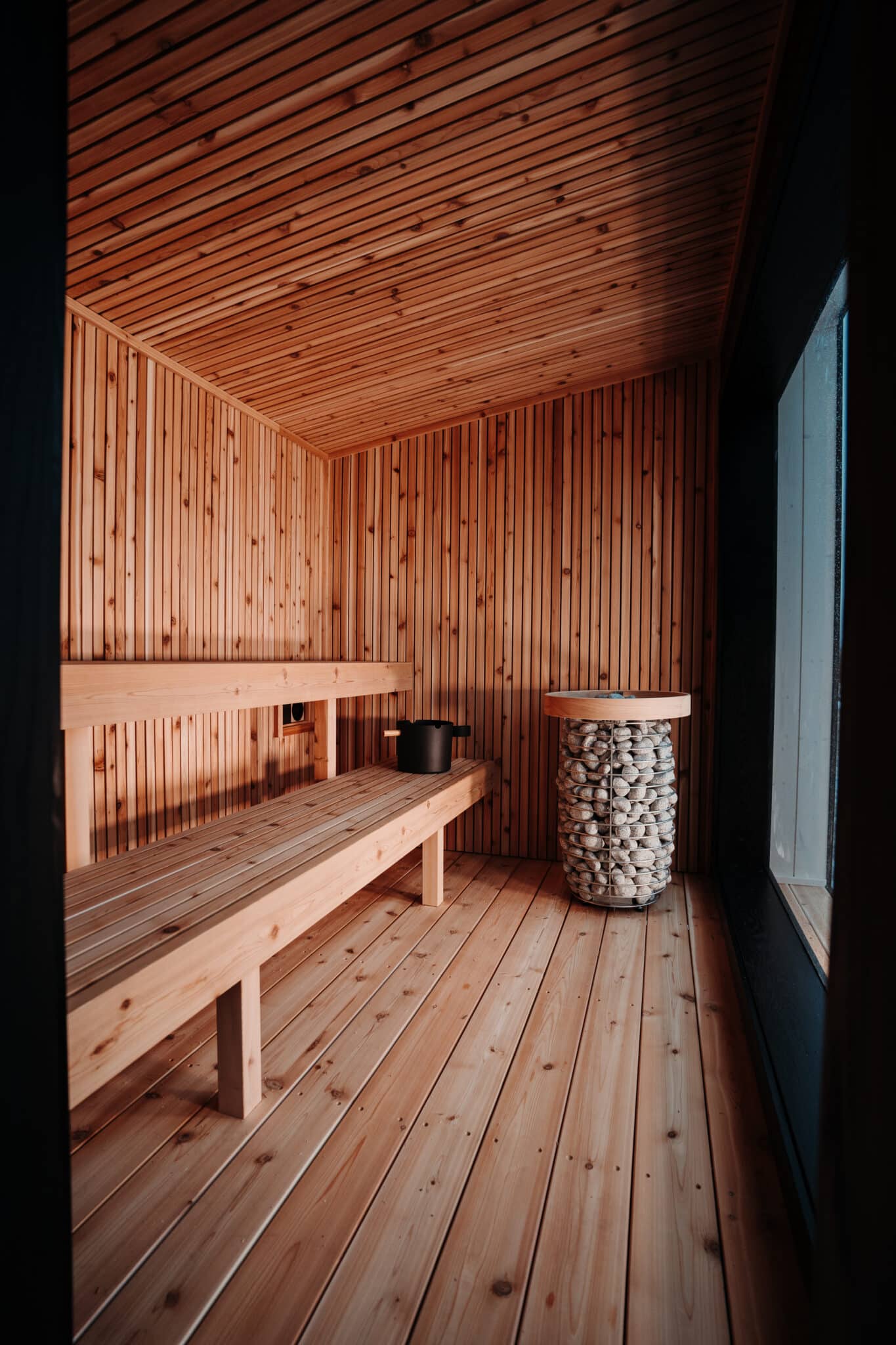 Upstate New York Model 5 - Cedar and Stone Nordic Sauna