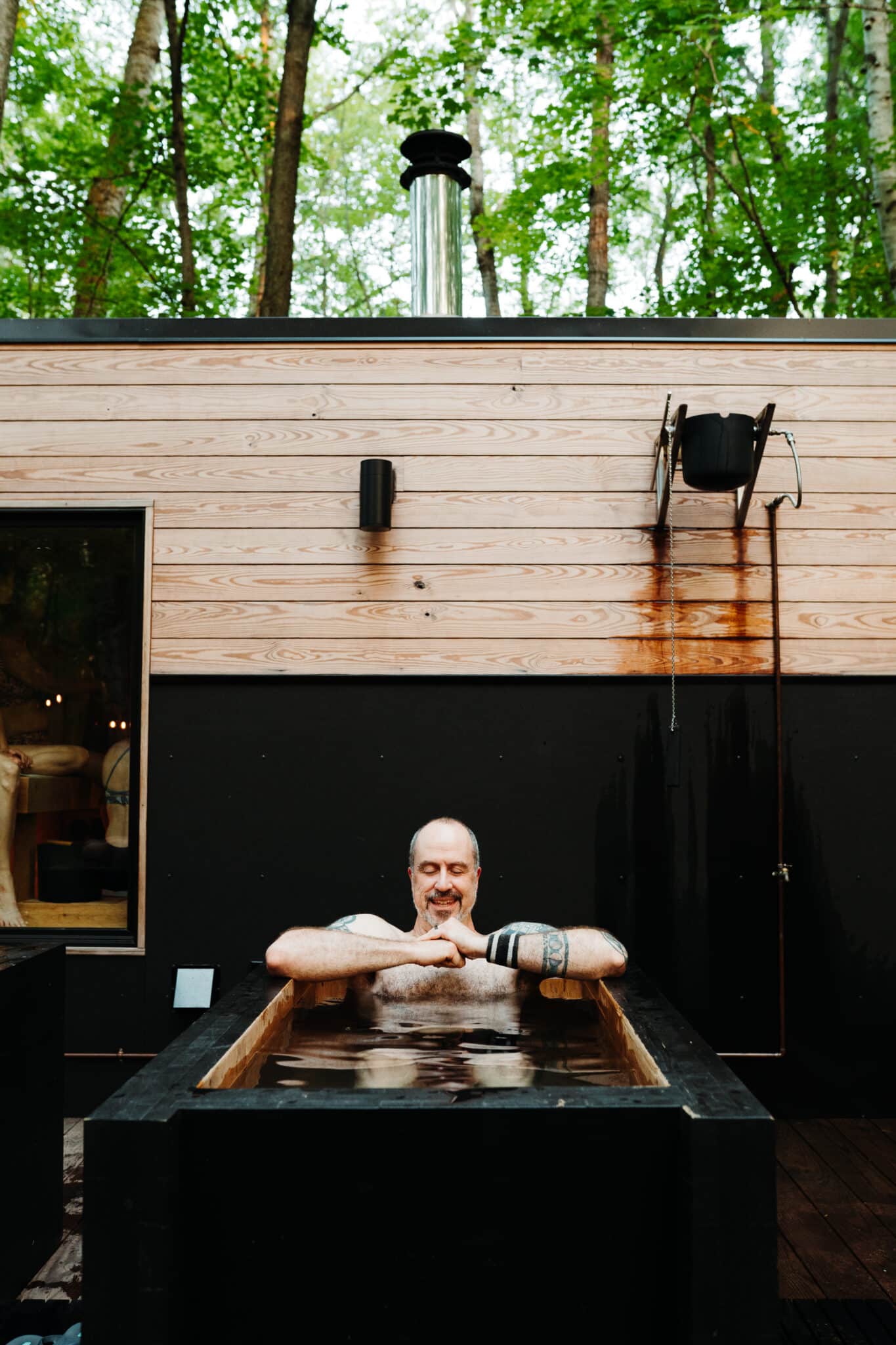 Forest Bathing Retreat | Silvae Spiritus - Cedar and Stone Nordic Sauna