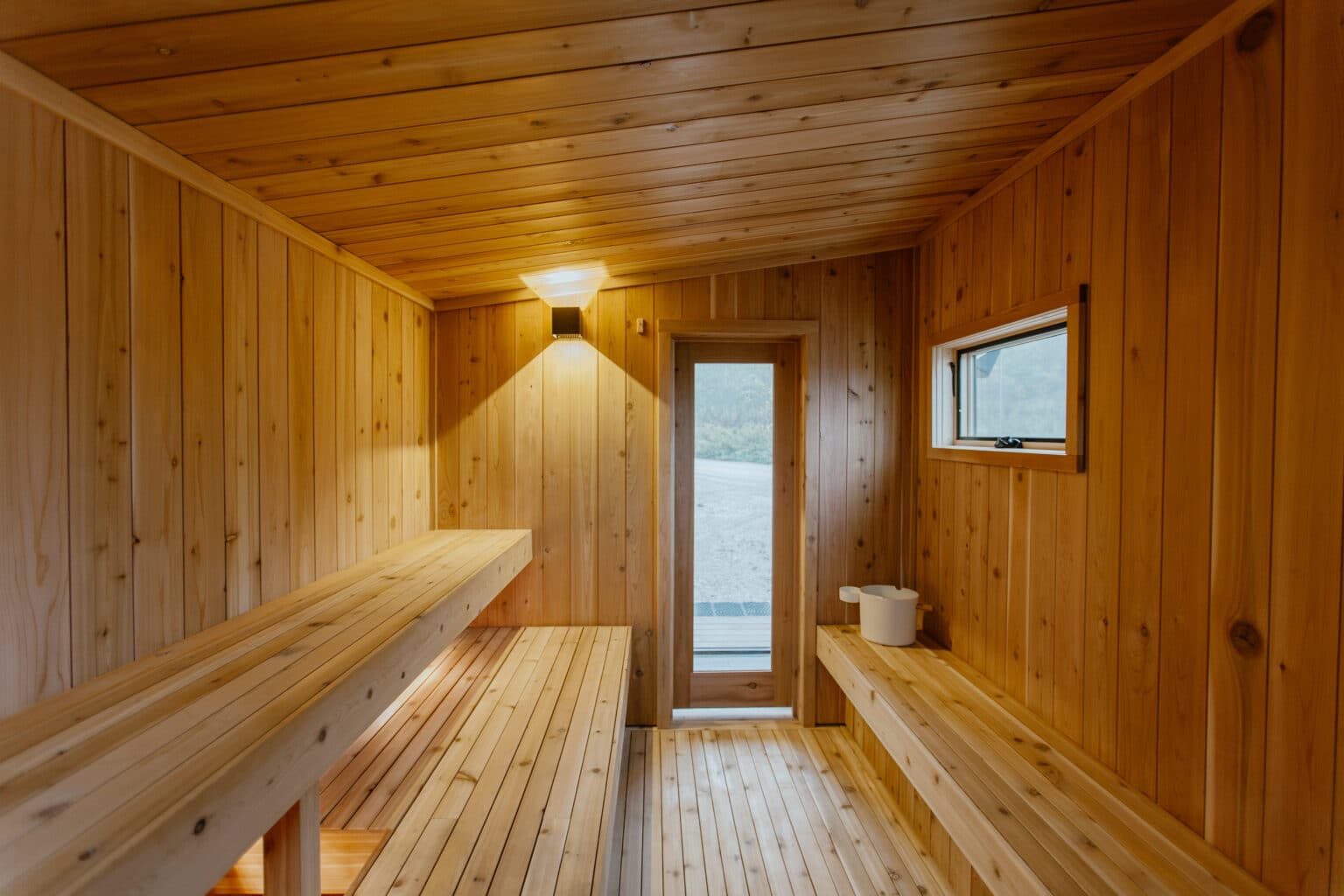 The River Birch Mobile Sauna - Cedar and Stone Nordic Sauna