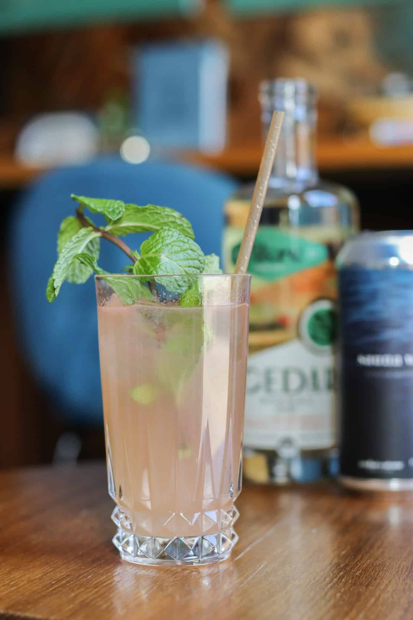 Vikre x Sauna Water Cocktail Recipe: Finn and Juice - Cedar and Stone ...